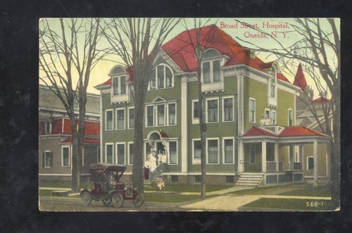ONEIDA NEW YORK BROAD STREET HOSPITAL VINTAGE POSTCARD | eBay