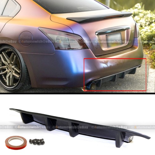 2009-2015 Nissan Maxima 7th Gen ST Style Rear Bumper Chin Lip Diffuser ...