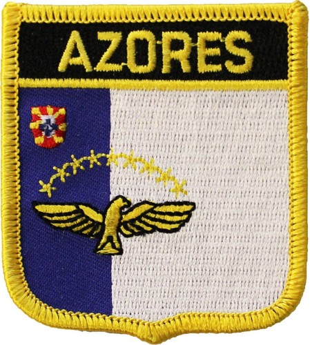 AZORES SHIELD FLAG EMBROIDERED PATCH - IRON-ON - NEW APPROX 2.5 x 2.75" | eBay
