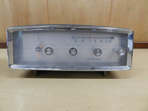 Sun Mark Clock Am radio , Sm-7c mid century modern ( SEE DESCRIPTION ...