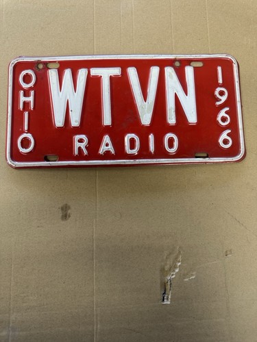 RARE 1966 Ohio Radio License Plate | eBay