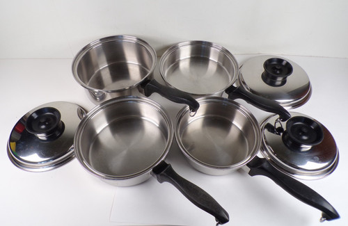 TOWNECRAFT CHEF'S WARE T304 7 Piece Set Stainless Steel Cookware | eBay