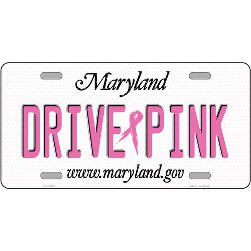 Drive Pink Maryland Novelty Metal License Plate Tag LP-9655 | eBay