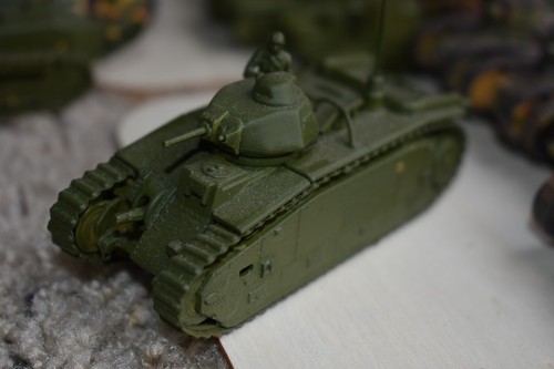 20mm 1/76 WW2 French Char B2 Tank Painted Matchbox | eBay