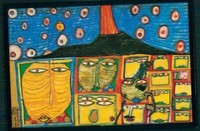 Window-Color-Bilder WOLF nach Art Hundertwasser Unikat | eBay