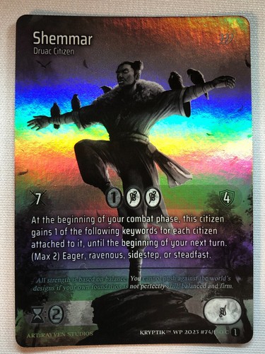 FOIL - Kryptik TCG Shemmar Wicked Prophecy Wave 1 eBay Gen | eBay