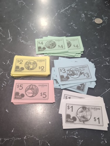 Monopoly Jr Disney Channel Edition Replacement Money Only 2007 | eBay