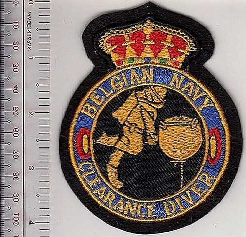 Belgium Royal Navy Clearance Diver Explosive Ordnance Disposal EOD NO ...