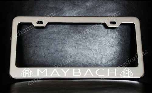MAYBACH License Plate Frame, Custom Made of Chrome Plated Metal With ...
