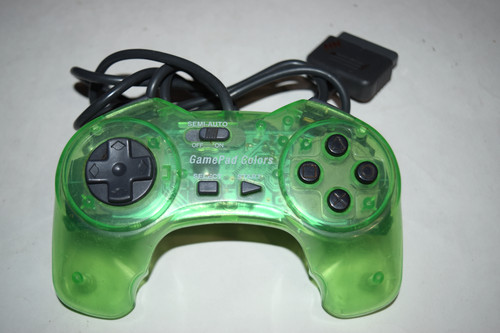 GamePad Colors Green Controller P-107GSM Playstation 1 PS1 Console Game ...