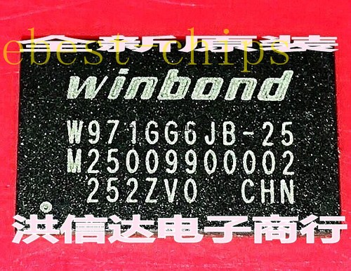1 PCS W971GG6JB-25 FBGA84 W971GG6 8M X 8 BANKS X 16 BIT DDR2 SDRAM new ...