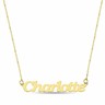 9ct Gold Personalised Custom Name Necklace Pendant Nameplate Necklet ...