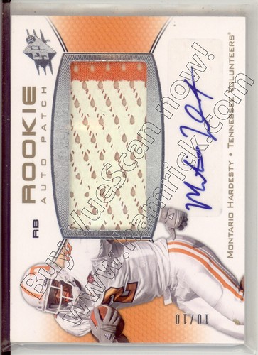 montario hardesty rookie rc auto jersey patch tennessee vols college 2C ...