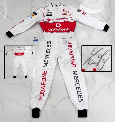 Jenson Button Signed Race Suit 2010 Season Brawn Formula 1 F1 PSA/DNA 1 ...