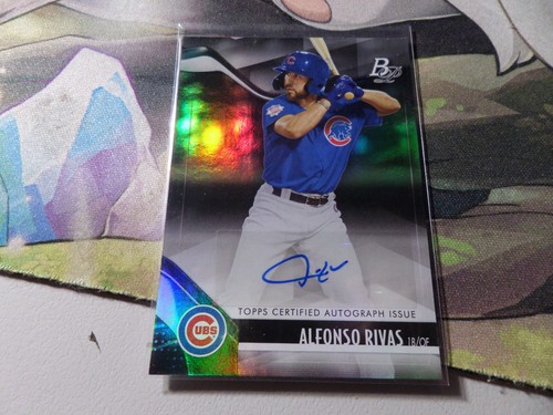 2021 Bowman Platinum Alfonso Rivas Rookie Auto #TOP-93: Chicago Cubs ...