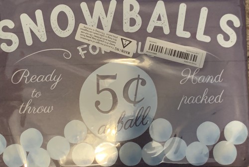 Snowballs Primitive Sign, Rustic Metal Hanging Décor, Primitive ...