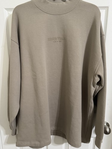 Essentials Crewneck Sweater in Tan Size Medium New Without Tags | eBay