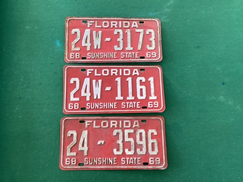 One Vintage 1968 1969 Saint Lucie Florida license plate. *Pick ONE Of ...