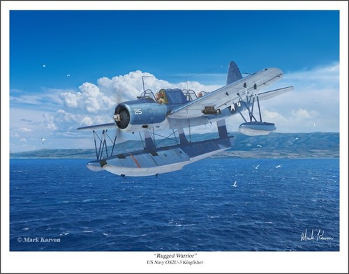 OS2U Kingfisher World War II Art Print, Size 11" x 14" | eBay