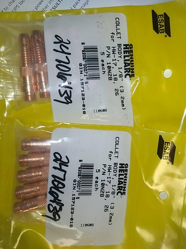 New Lot Of 5 Heliarc 10N28 Collet Body 1/8” For HW-17 18 26 | eBay