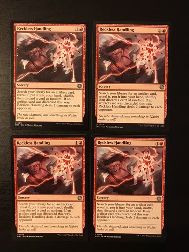 MTG Reckless Handling x4 Regular Playset MOM: The Aftermath NM/M Pack ...