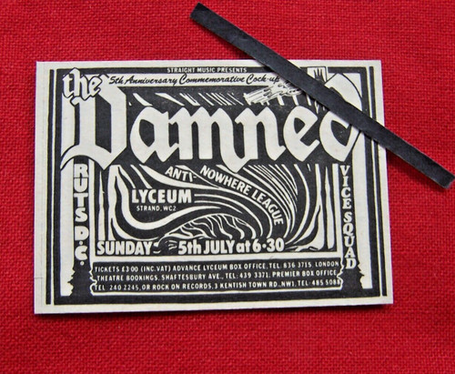 THE DAMNED RUTS D.C VICE SQUAD ORIGINAL 1981 VINTAGE GIG ADVERT LYCEUM ...