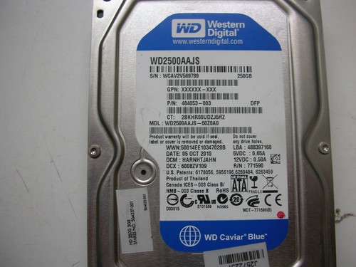 Wd Caviar Blue 250gb Wd2500aajs-60z0a0 2061-701590-x02 Ad | eBay