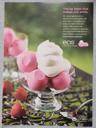 2013 Magazine Advertisement Page EOS Evolution Of Smooth Lip Balm Print ...