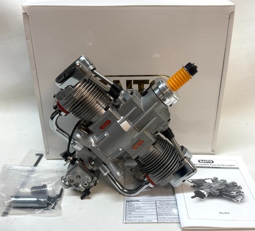 Saito Engines FG-57TS 57cc Twin Cylinder 4-Stroke Gas Engine: BT ...