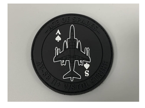 MARINE CORPS VMA-231 ACE OF SPADES BLACKOUT HOOK & LOOP GLOW PVC PATCH ...