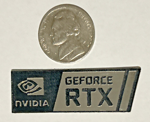 Nvidia GEFORCE RTX Badge Black and Silver-48mm x 15mm | eBay