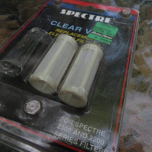 SPECTRE 2358 clear gas filters fuel set of 2. New | eBay
