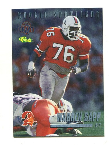 1995 Classic NFL Rookies Spotlight #14 Warren Sapp Miami Hurricanes | eBay