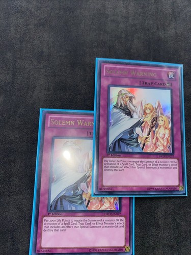 Solemn Warning - Ultra Rare - DREV - N/M - 1st Edition - (1 Copy) | eBay