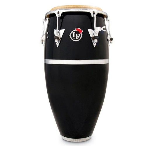 LP LATIN PERCUSSION 11-34" PATATO MODEL FIBERGLASS CONGA DRUM BLACK ...