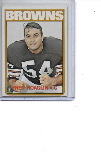 1972 Topps Fred Hoaglin Rookie Cleveland Browns Football Card #19 | eBay