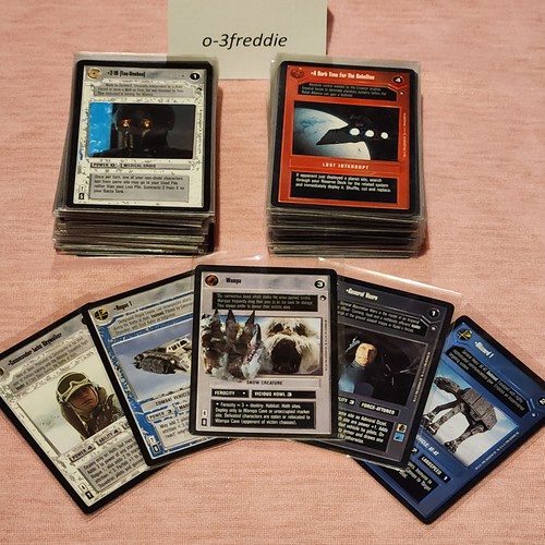 Decipher Star Wars CCG Hoth Complete BB Limited Set SWCCG Luke ...