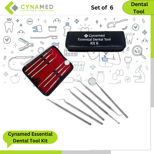 Cynamed Essential Dental Tool Kit Oral Care Kit Hygiene Tooth Scraper ...