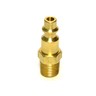 Industrial Solid Brass Air Fittings 1/4" NPT male Milton M type Plug ...