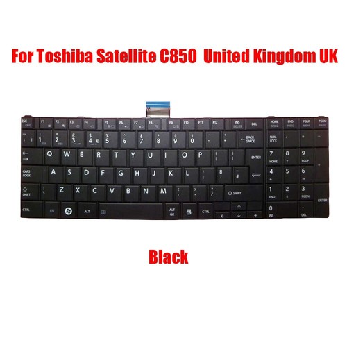 UK Keyboard For Toshiba Satellite C850 C855D C850D C855 C870 United ...