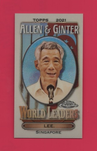 2021 Topps Allen & Ginter Chrome Refractor World Leaders MWL-17 Lee ...