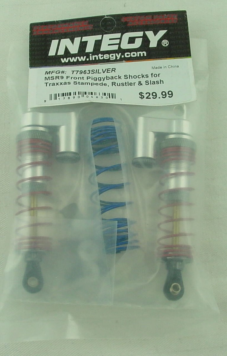 Stampede Rustler Slash Shock Absorbers RC Model MSR9 Front Piggyback ...