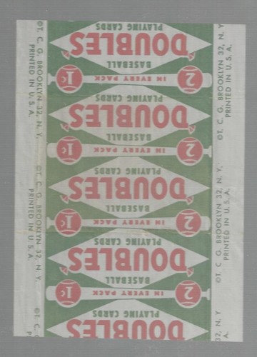 1951 TOPPS WRAPPER EXCELLENT CONDITION USUAL LINES FROM FOLDS see scan ...