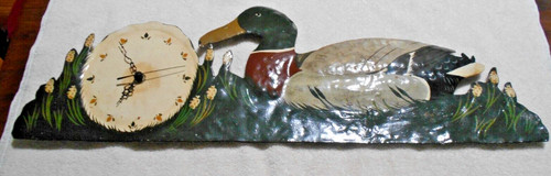Colorful Metal Wall Hanging Duck Clock | eBay