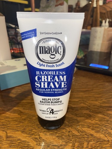 Magic Razorless Cream Shave Regular Strength 6 oz | eBay
