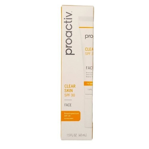 Proactiv Clear Skin Face Sunscreen Moisturizer With SPF 30 NEW IN BOX ...