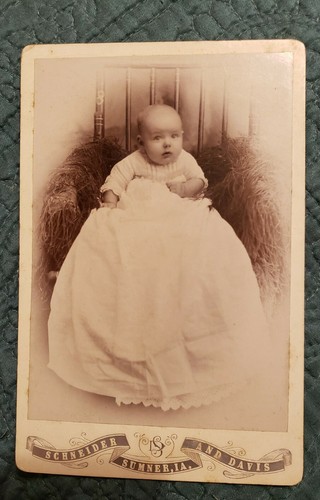Beautiful Vintage Cabinet Card of A Baby! Sumner, Iowa | eBay