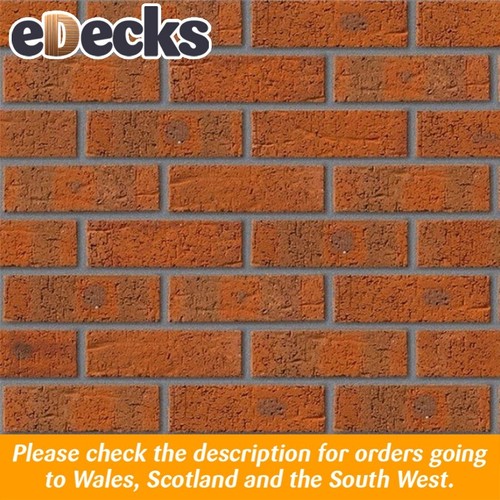 416 per pack Forterra Rannoch Red Multi 65mm Wall Extension Bricks ...