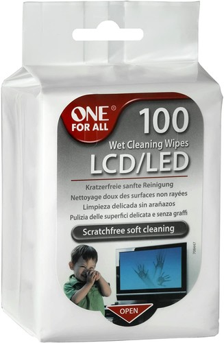 One for All SV8405 Scratch Free Wet Cleaning Wipes for LCD/LED TV | eBay