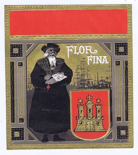 Flor Fina, original outer cigar box label, lovers, ships | eBay